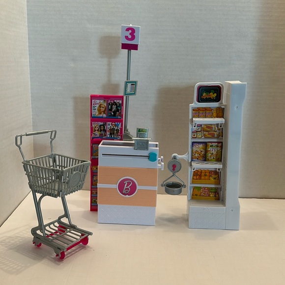 Mattel | Toys | Barbie Supermarket Play Set Checkout Counter Store ...